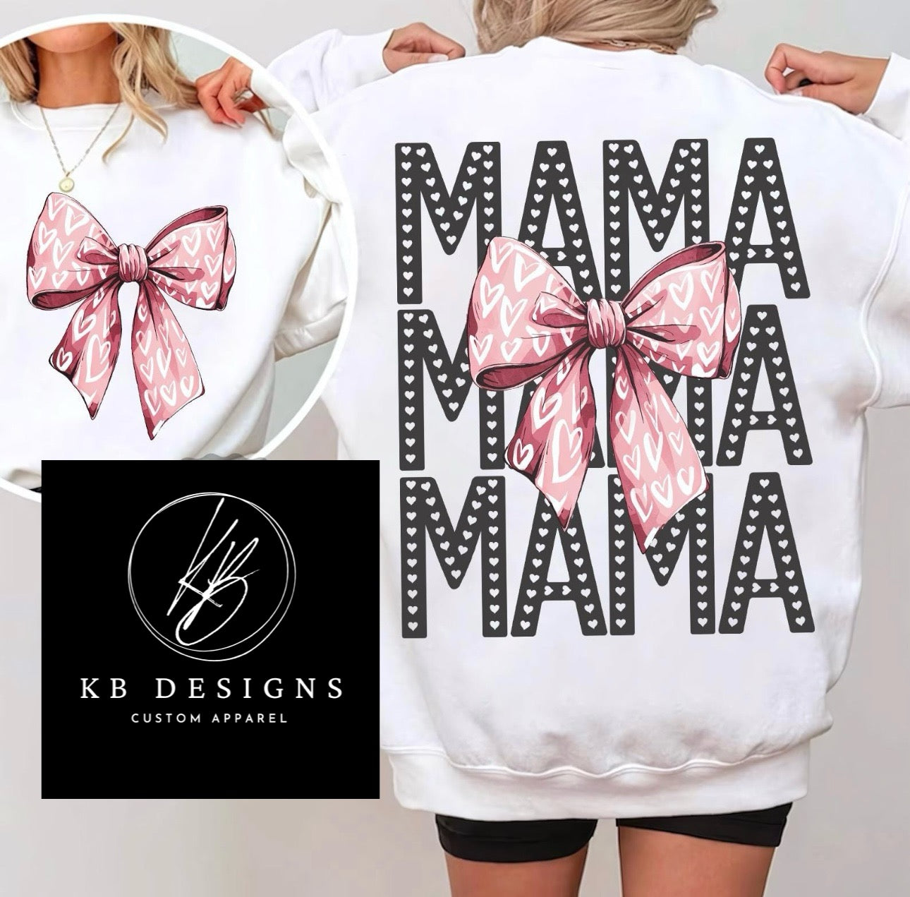 Pocket Bow W/Word Back – KB Designs By Christina