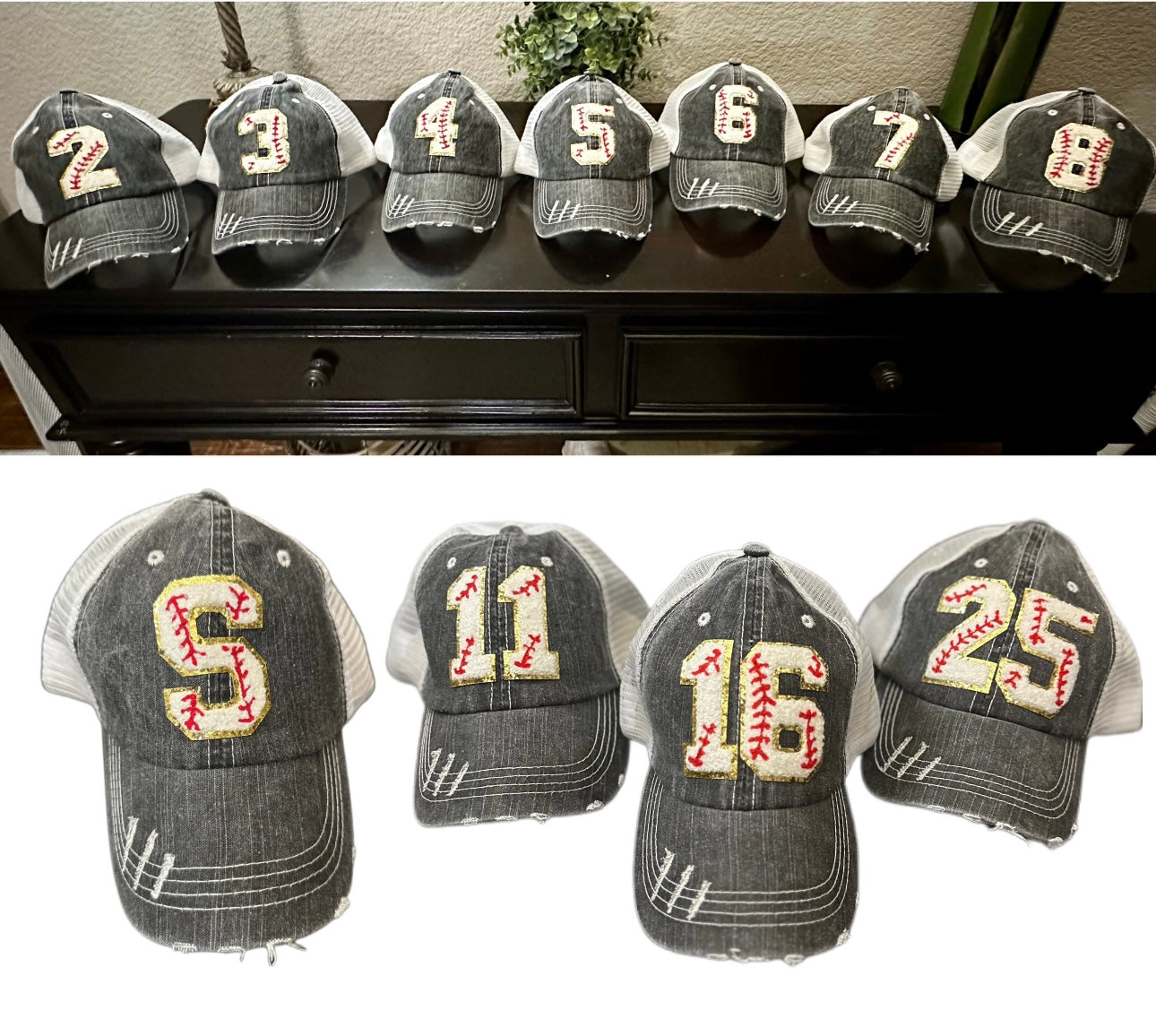 Chenille Number Hats – KB Designs By Christina